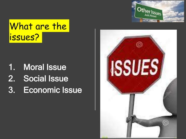 Determine various social,moral and economic issues in the texts ...