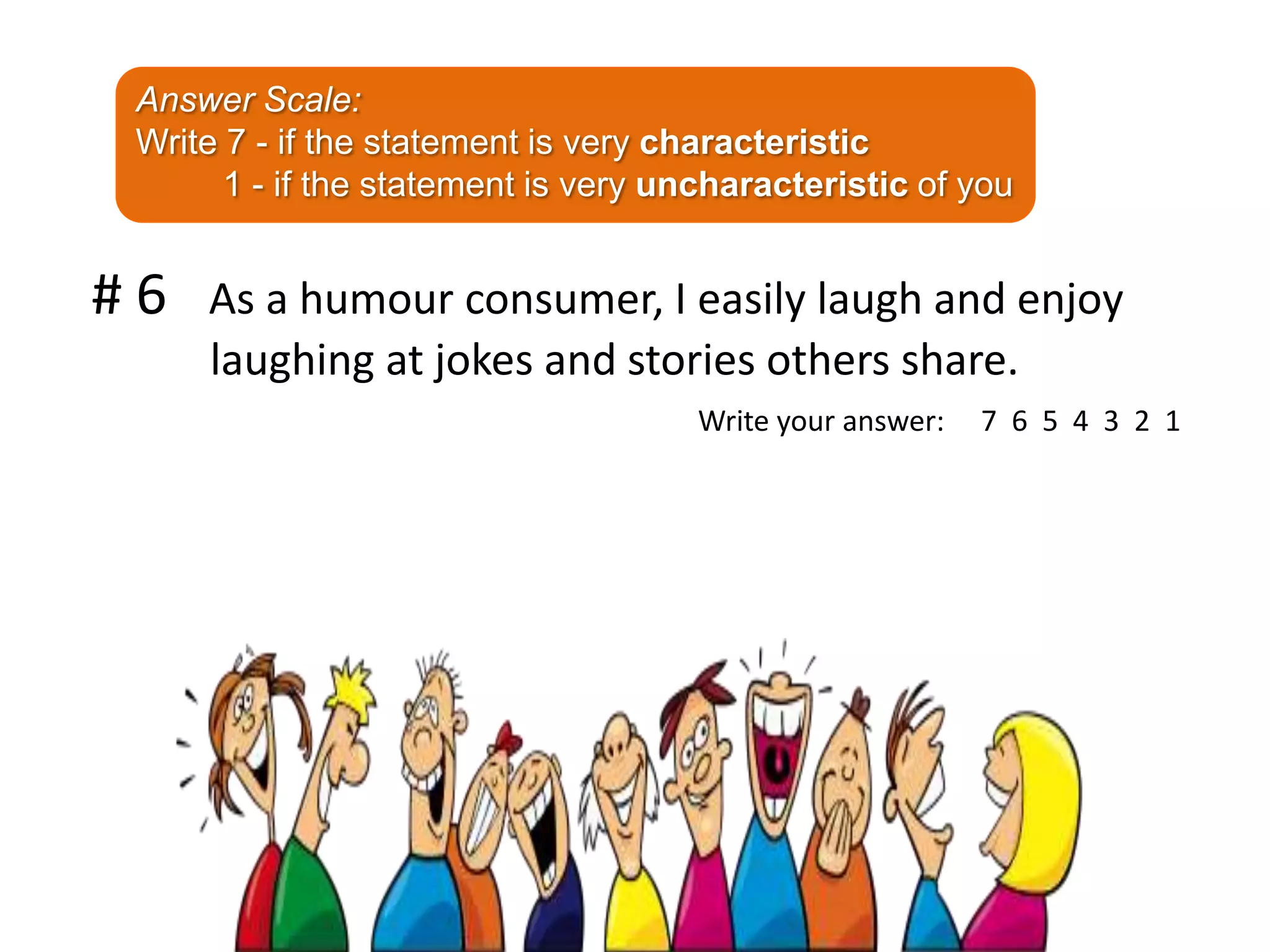 Determine your humour quotient for Balance Energy | PPTX