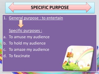 Determine your purpose and subject | PPTX