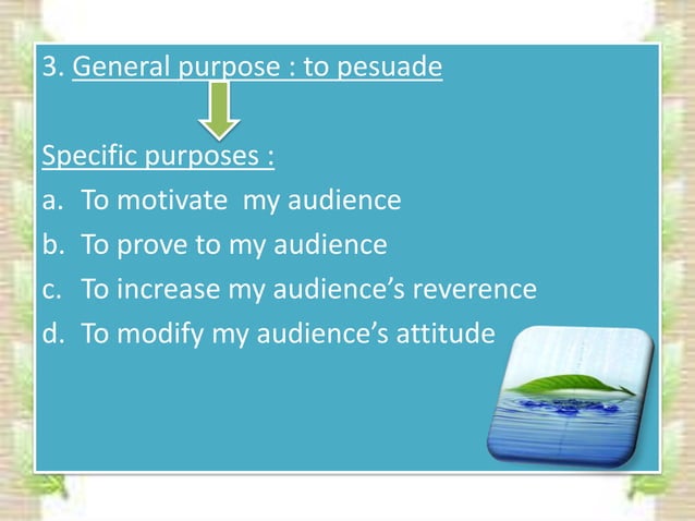 Determine your purpose and subject | PPTX