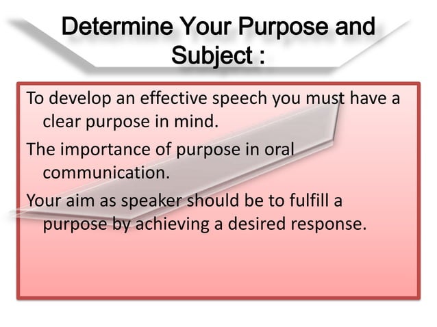 Determine your purpose and subject | PPT