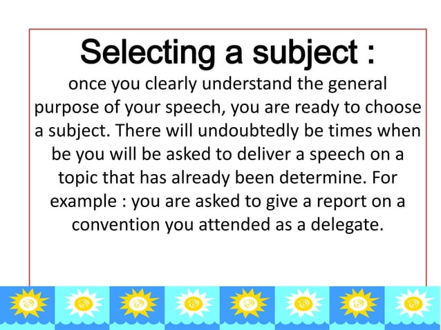 Determine your purpose and subject | PPT