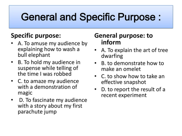 Determine your purpose and subject | PPT