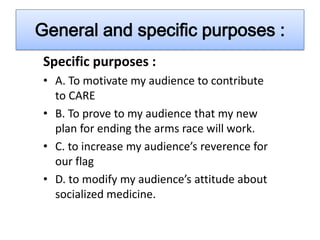 Determine your purpose and subject | PPTX