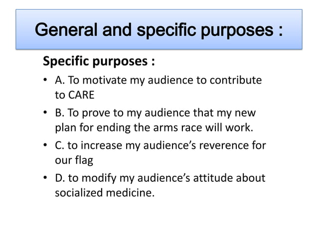 Determine your purpose and subject | PPT