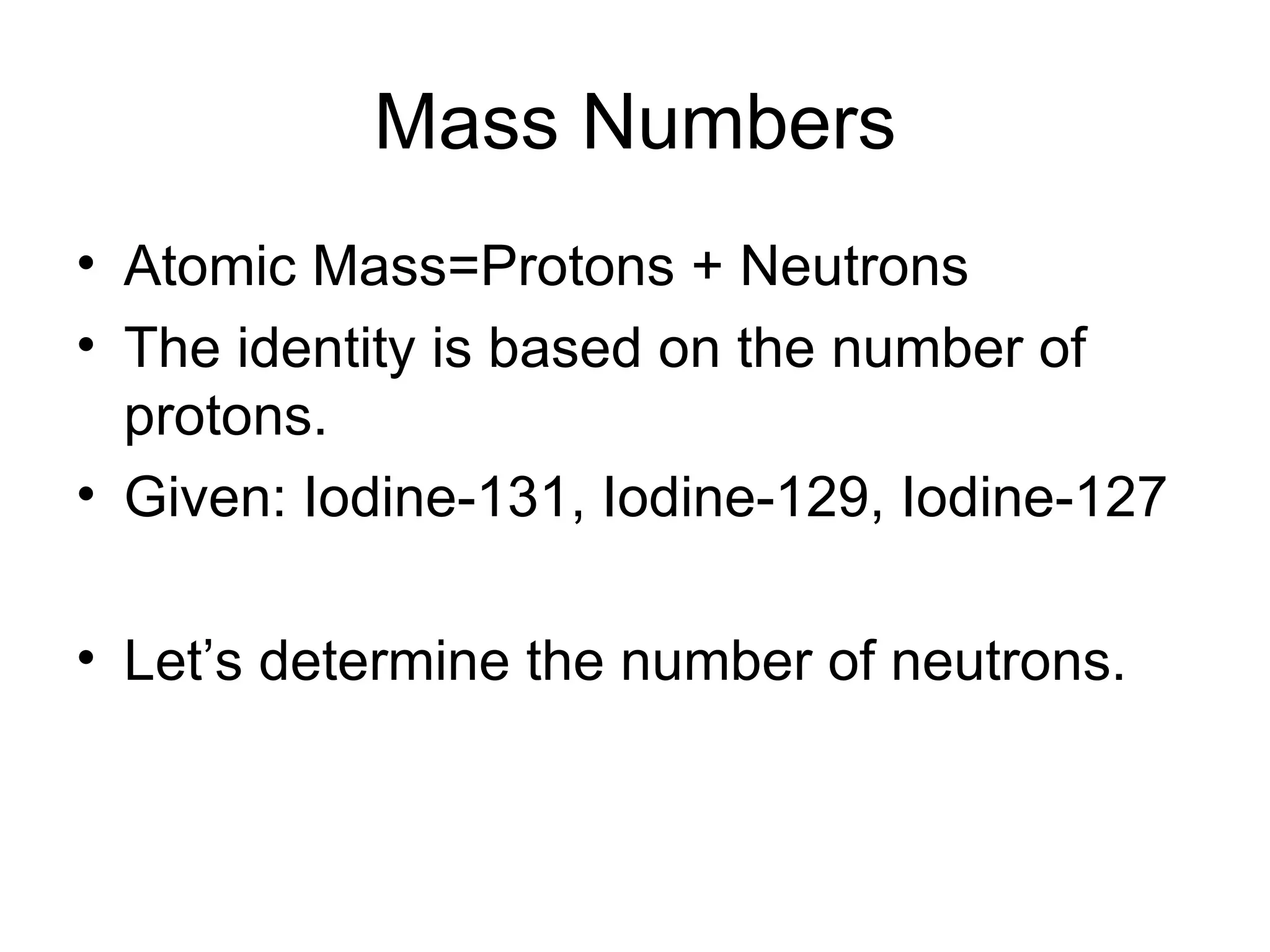 Determining An Isotope | PPT