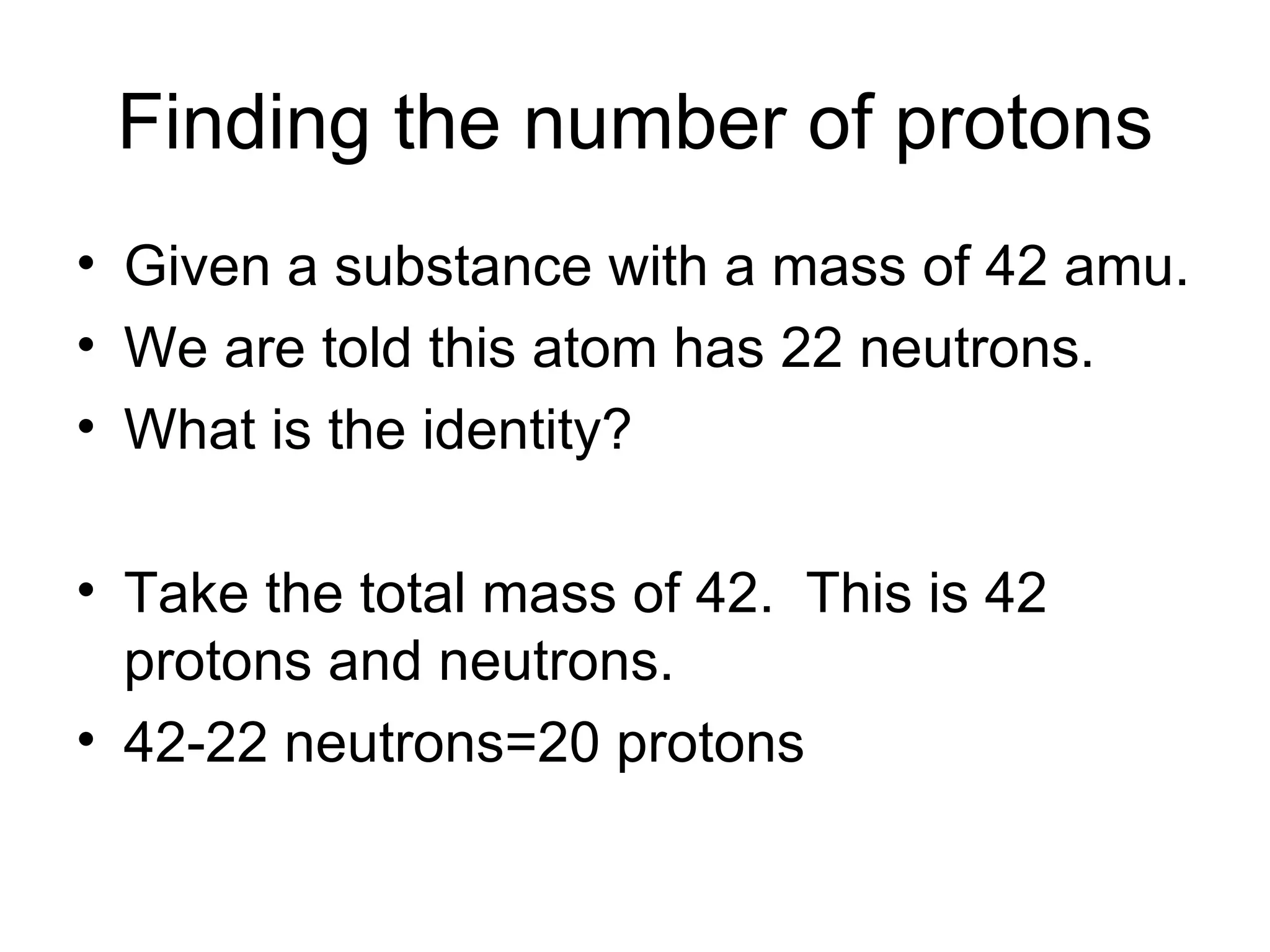 Determining An Isotope | PPT