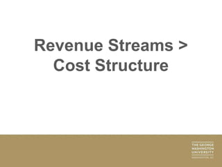 Determining cost structure & revenue streams | PPTX