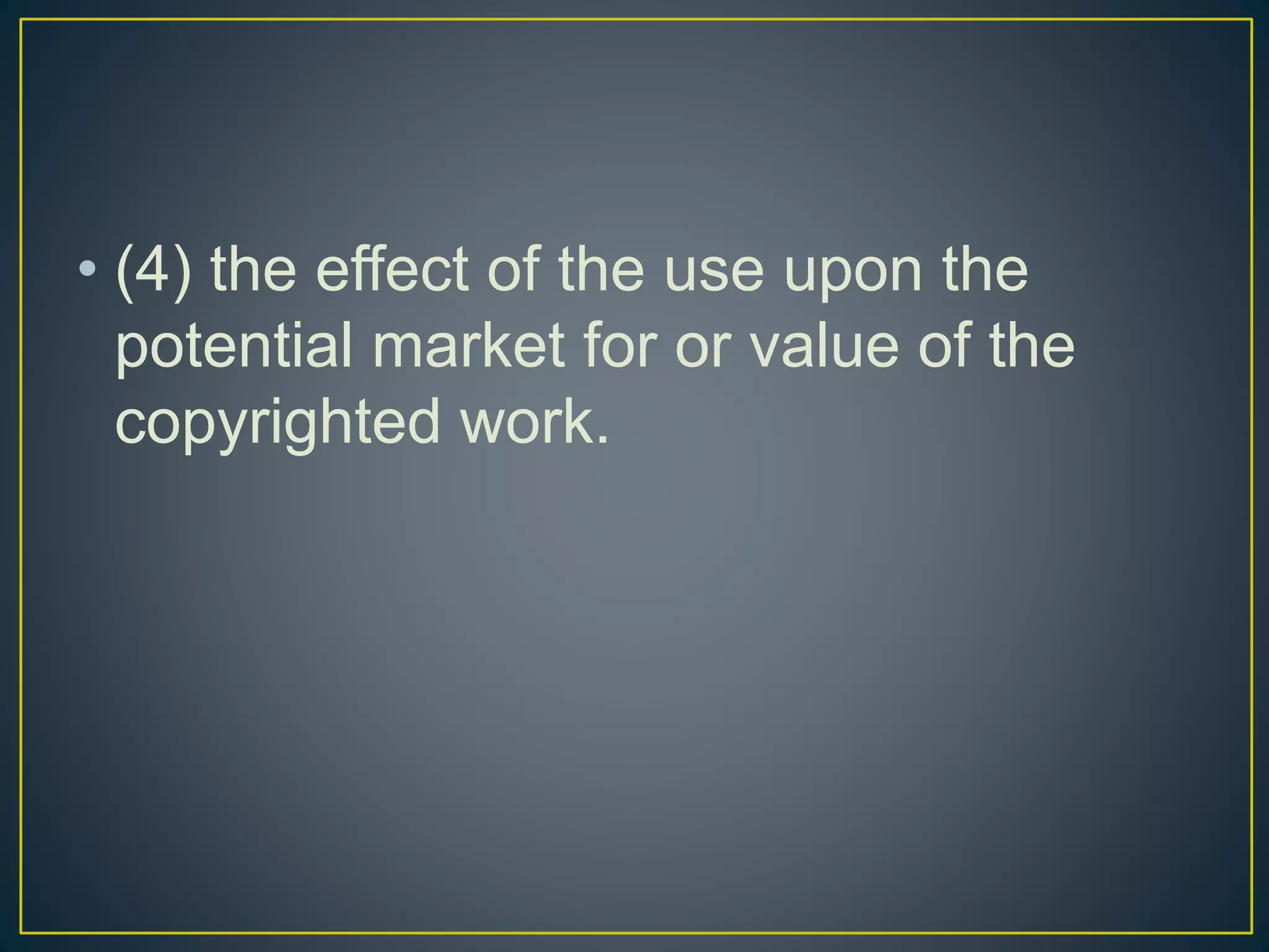 Determining fair use | PPTX | Law