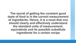 Determining Food Quantity and Right Food Prices.pptx | Home Appliances ...
