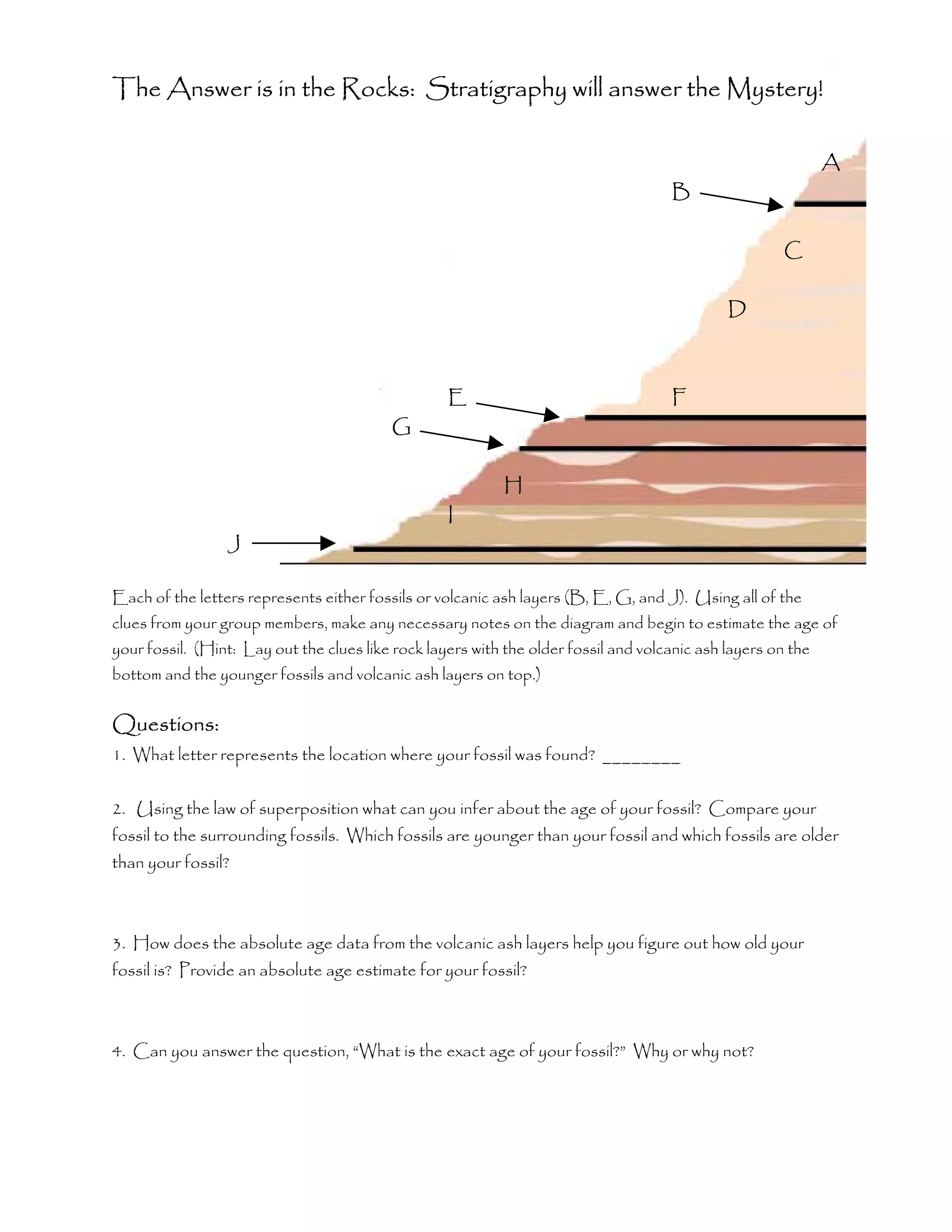 Determining fossil ages florida ws | PDF