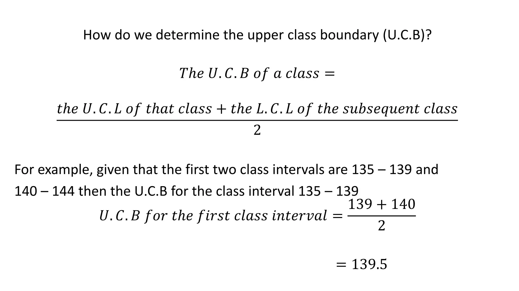 Determining measures of central tendency for grouped data | PPTX