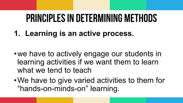 Factors and Principles in Choosing Teaching Method | PDF