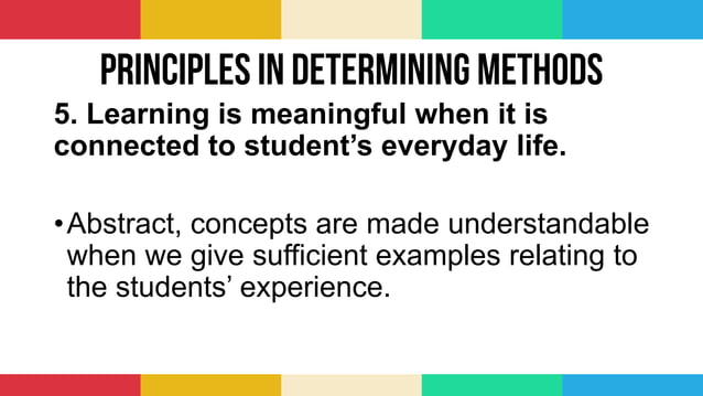 Factors and Principles in Choosing Teaching Method | PDF