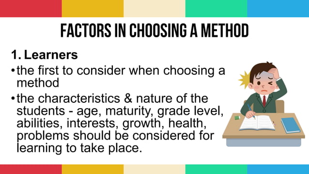 Factors and Principles in Choosing Teaching Method | PDF