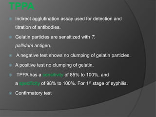 Laboratory Determination of syphilis | PPTX