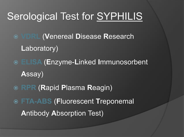 Laboratory Determination of syphilis | PPTX