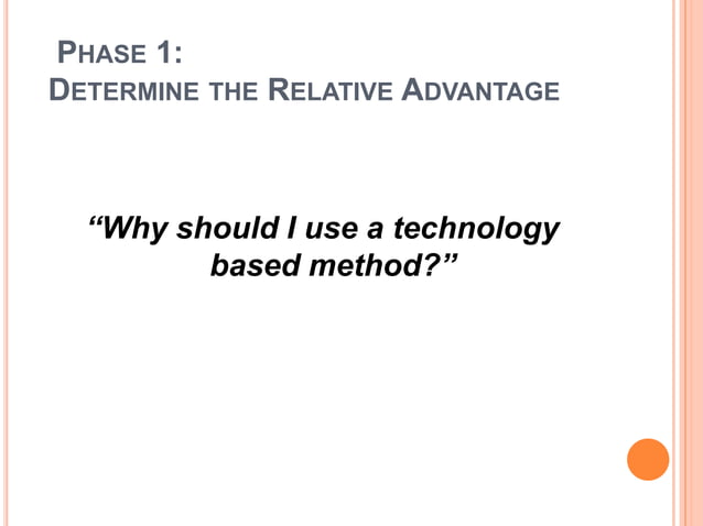 Determining Relative Advantage | PPTX