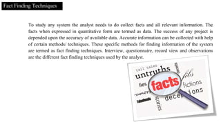 Determining Requirements In System Analysis And Dsign | PPTX