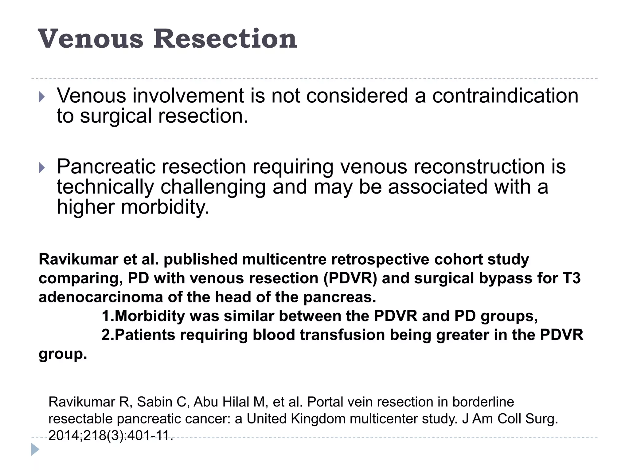 Determining resectability in pancreatic cancer | PPTX