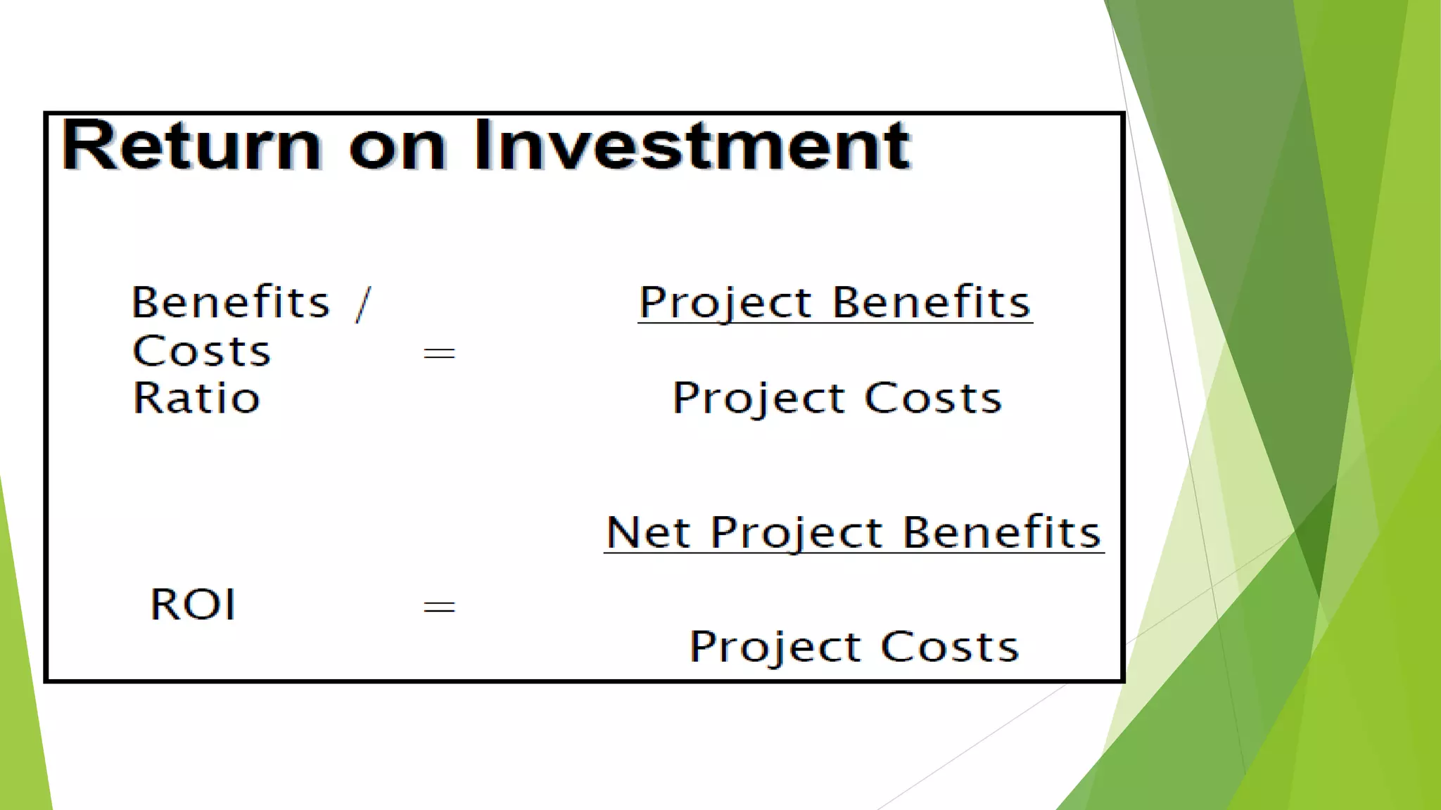 return on investment(ROI), determining costs, measuring human capital | PPTX