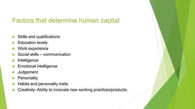 return on investment(ROI), determining costs, measuring human capital | PPT