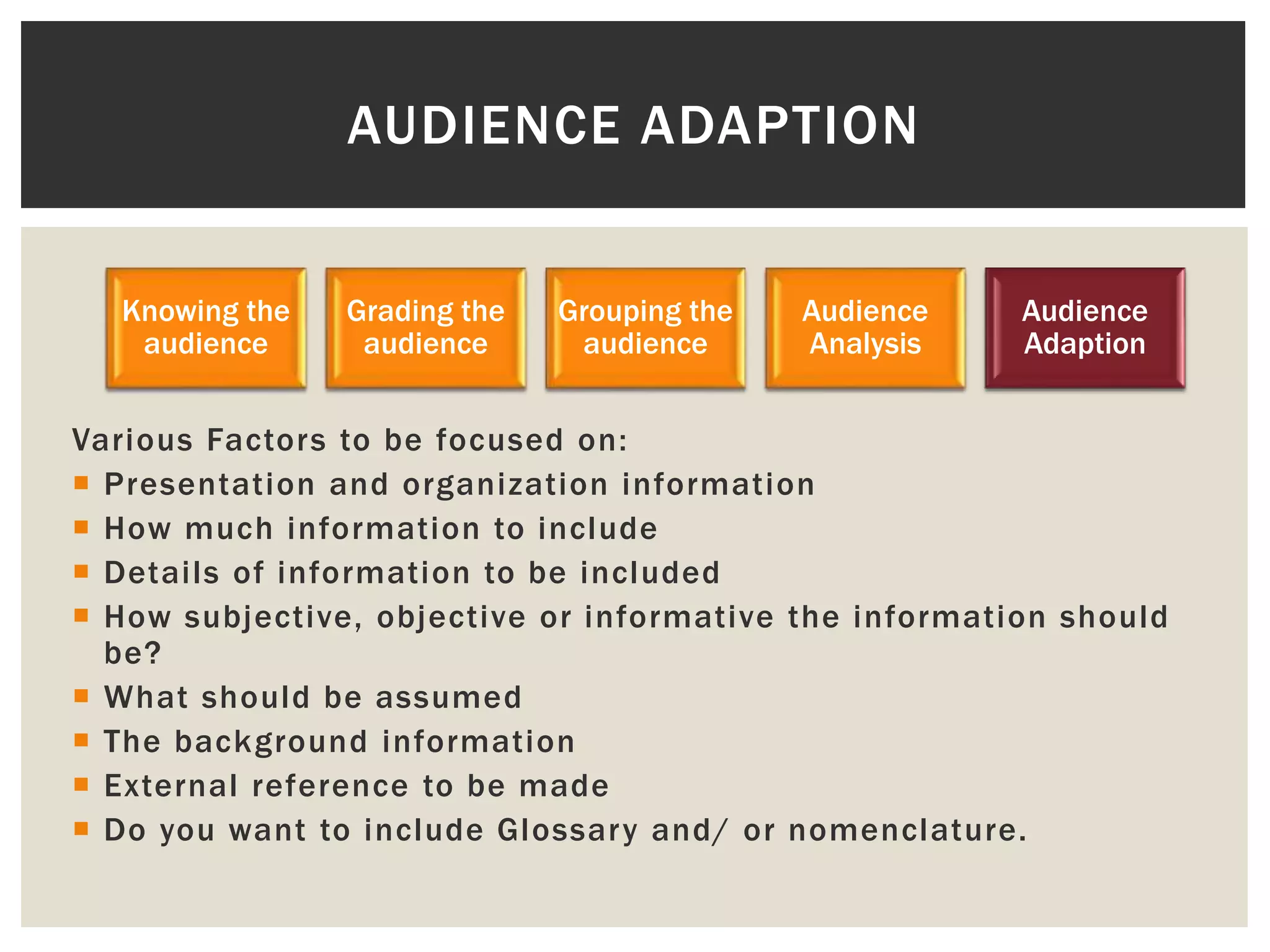Determining the audience- Technical Writing | PPTX