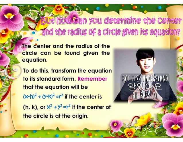 Determining the center and the radius of a circle | PDF | Physics | Science