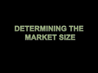 Determining the Market Size.ppt