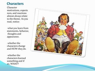 Determining themes in fiction | PPTX