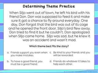 Identifying the Theme of a Story Slideshow | PDF
