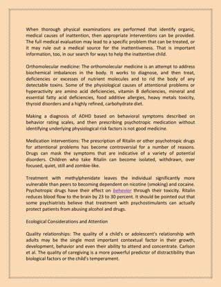 Determining The Potentially Multiple Sources Of Inattentive Behavior | PDF