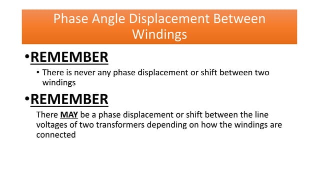 Determining Transformer Phase Angle Displacement.pptx | 3-D Graphics ...
