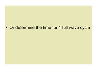 Determining wave frequency from a graph | PPT