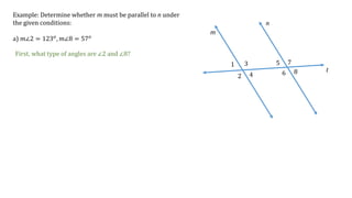 Determining whether lines are parallel | PPTX
