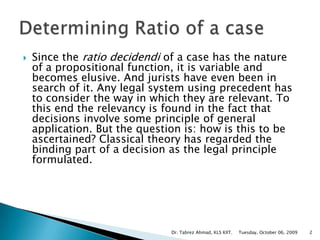 Determinin ratio of a Case | PPTX