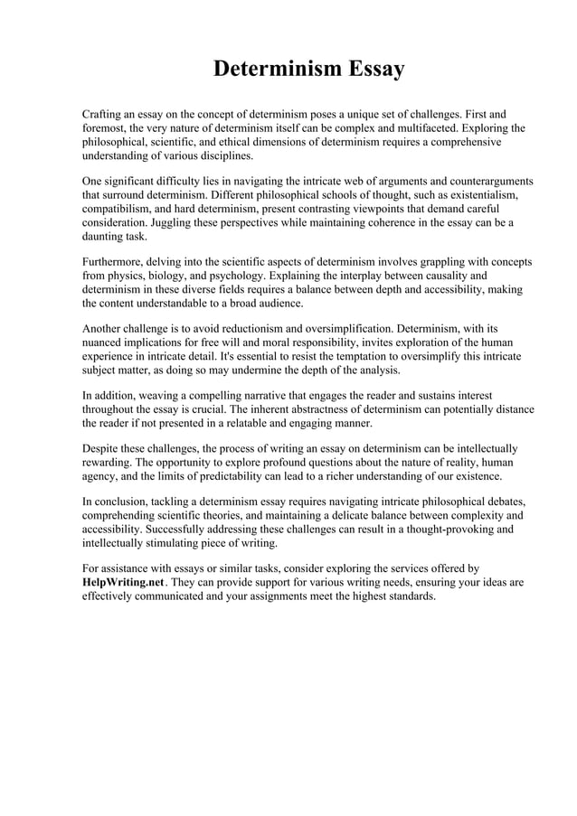 Determinism Essay.pdf