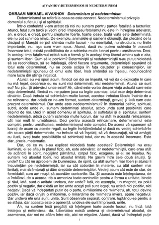 Determinism si nedeterminism | DOC