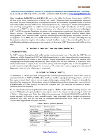 Deterministic AODV Routing Protocol for Vehicular Ad-Hoc Network | PDF