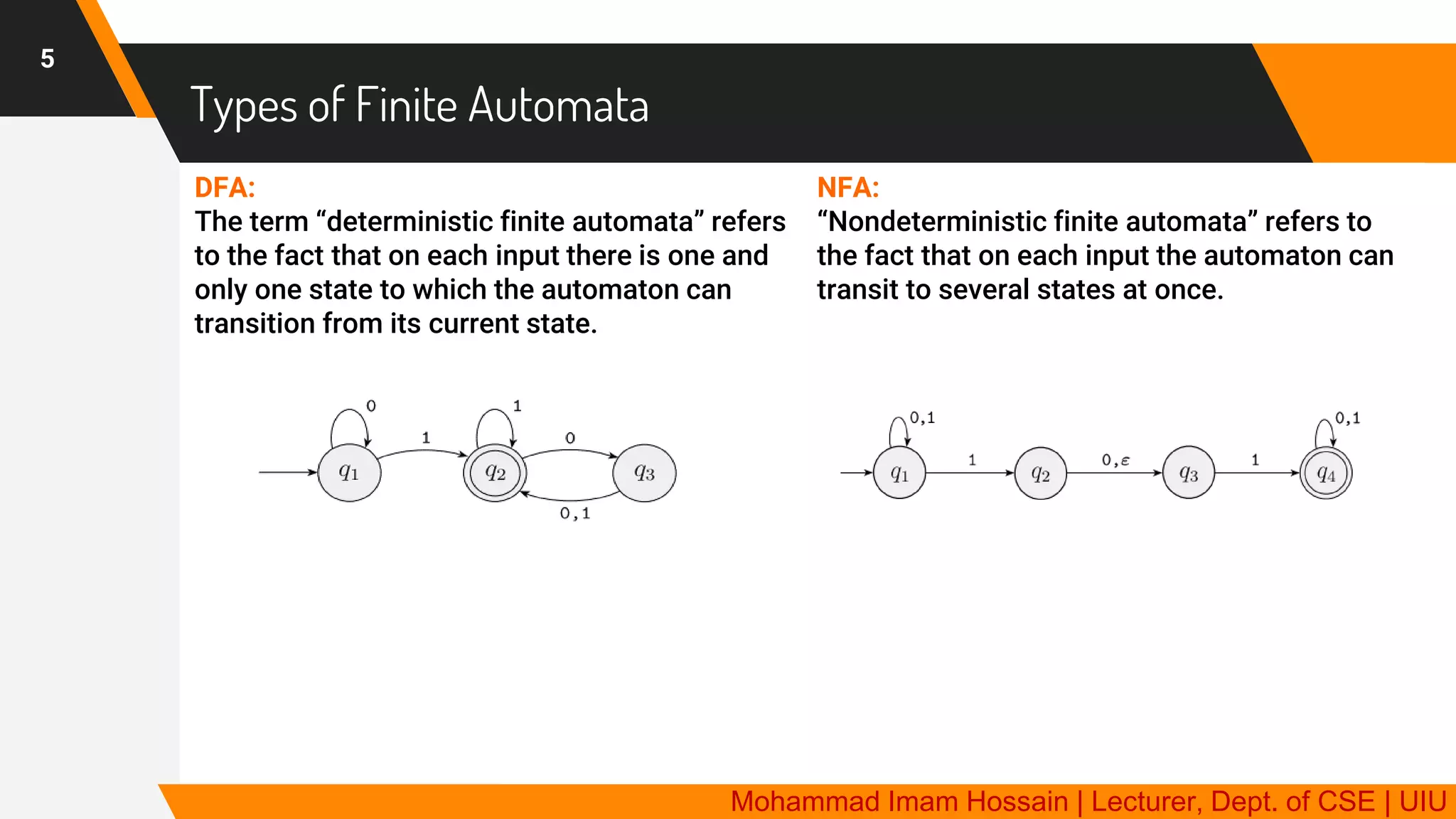TOC 2 | Deterministic Finite Automata | PDF