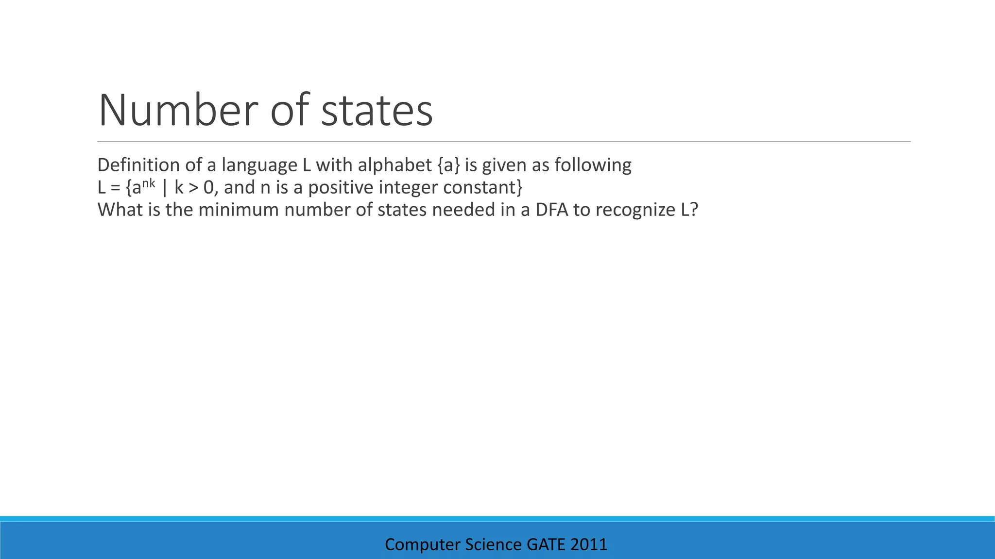 Deterministic Finite Automata Dfa Ppt