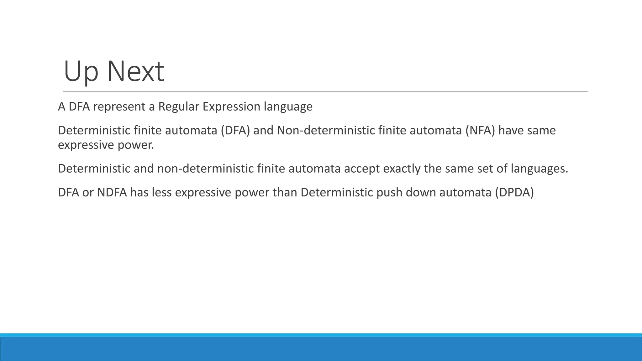 Deterministic Finite Automata (DFA) | PPT Deterministic Finite Automata (DFA) | PPT