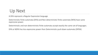 Deterministic Finite Automata (DFA) | PDF