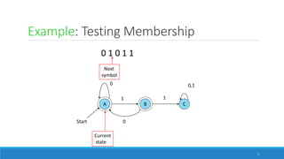 Deterministic Finite Automata (DFA) | PDF