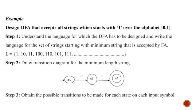 Deterministic Finite Automata Dfa Pptx