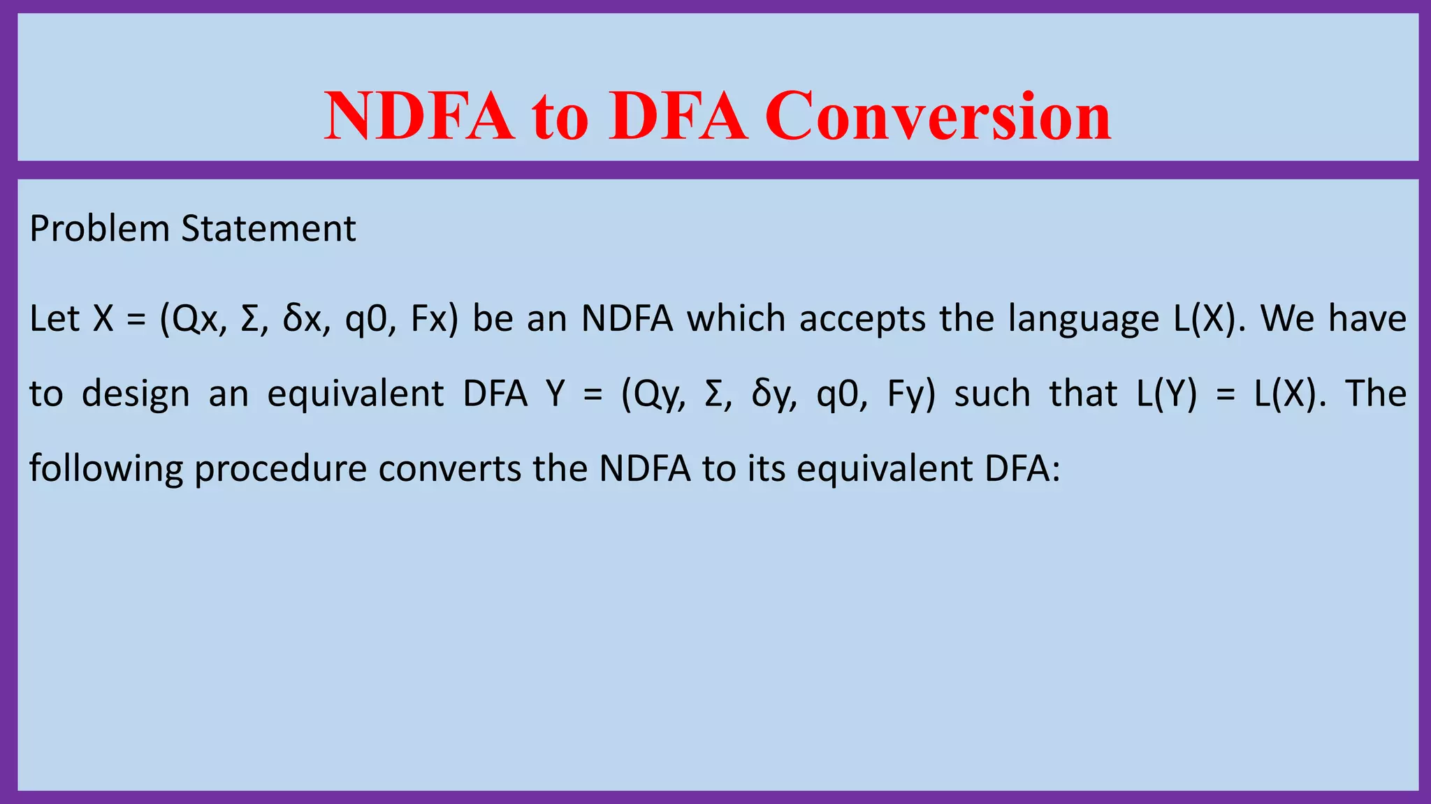 Finite Automata Deterministic And Non Deterministic Finite Automaton 2622