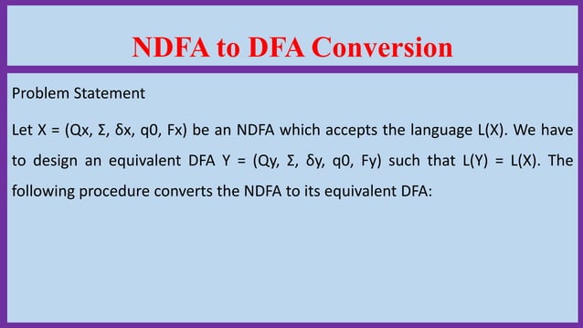 Finite Automata: Deterministic And Non-deterministic Finite Automaton ...