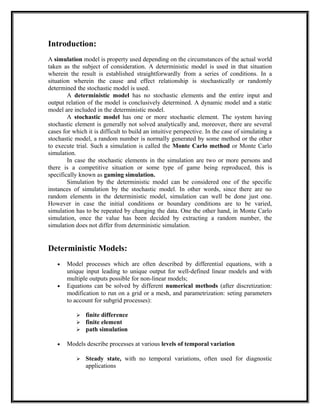 Deterministic vs stochastic | PDF