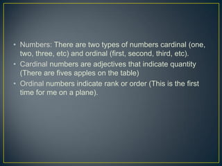Determiners | PPTX | Programming Languages | Computing