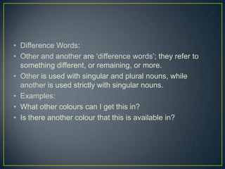 Determiners | PPTX | Programming Languages | Computing